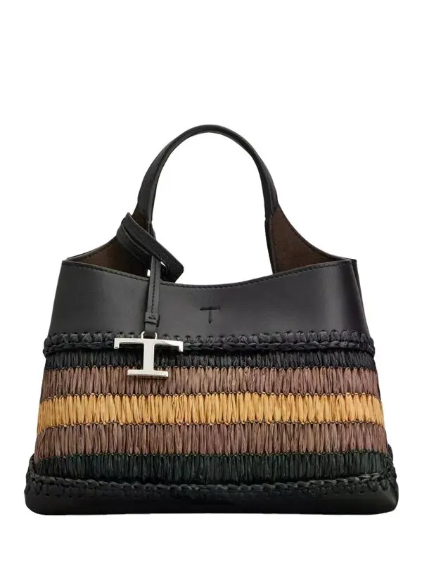 TOD'S Logo-plaque Tote - Black