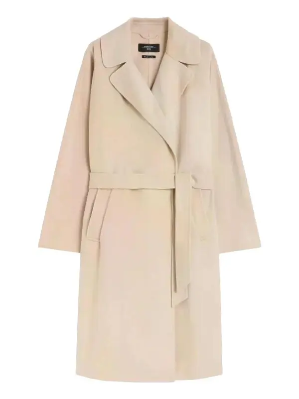 Max Mara Belted Overcoat - Neutrals