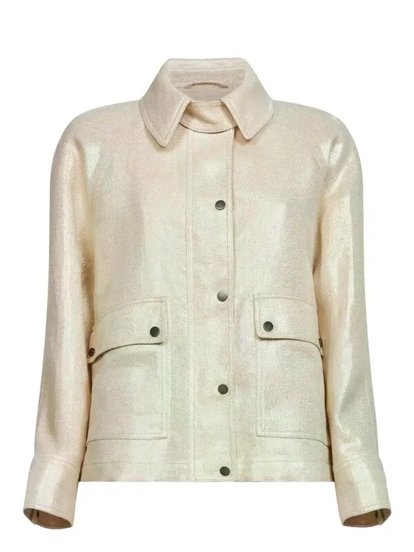 Brunello Cucinelli Buttoned Jacket - Neutrals