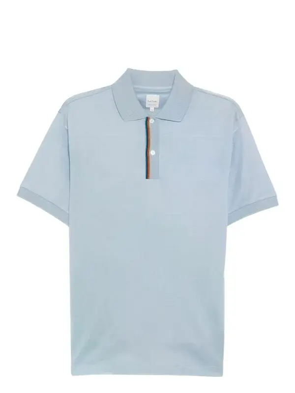 Paul Smith Striped Polo Shirt - Blue