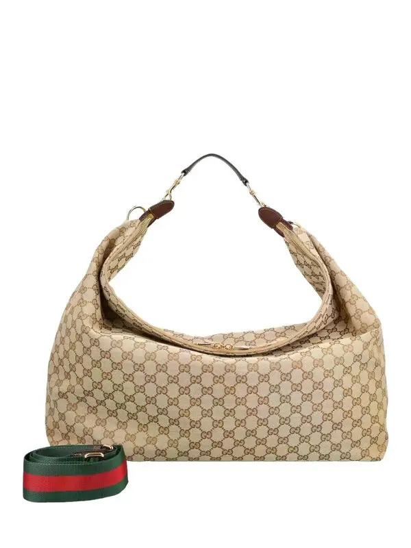Gucci Brera Monogram Messenger Bag - Neutrals