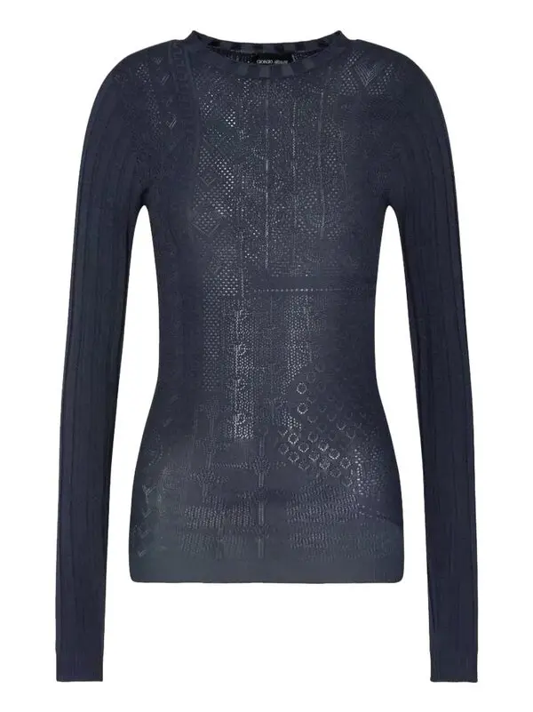 Giorgio Armani Long-sleeve Sweater - Blue