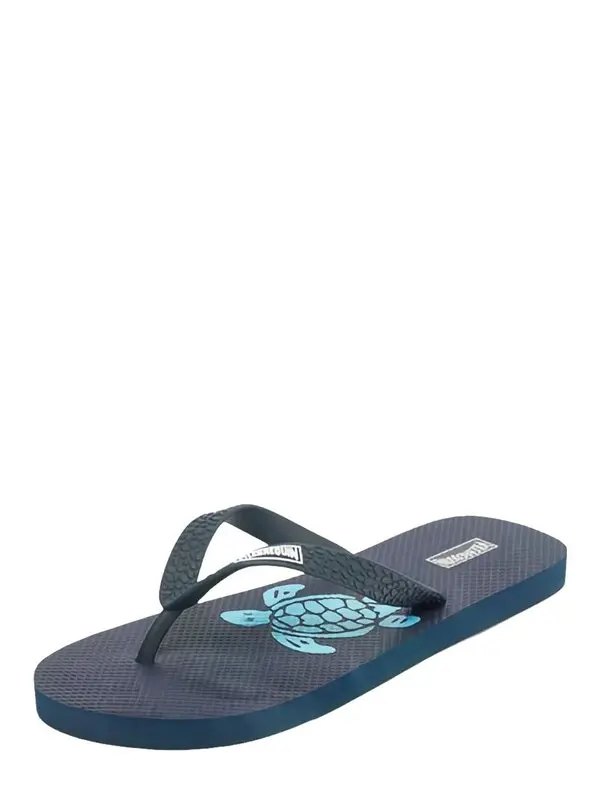 Vilebrequin Turtle-print Flip-flops - Blue