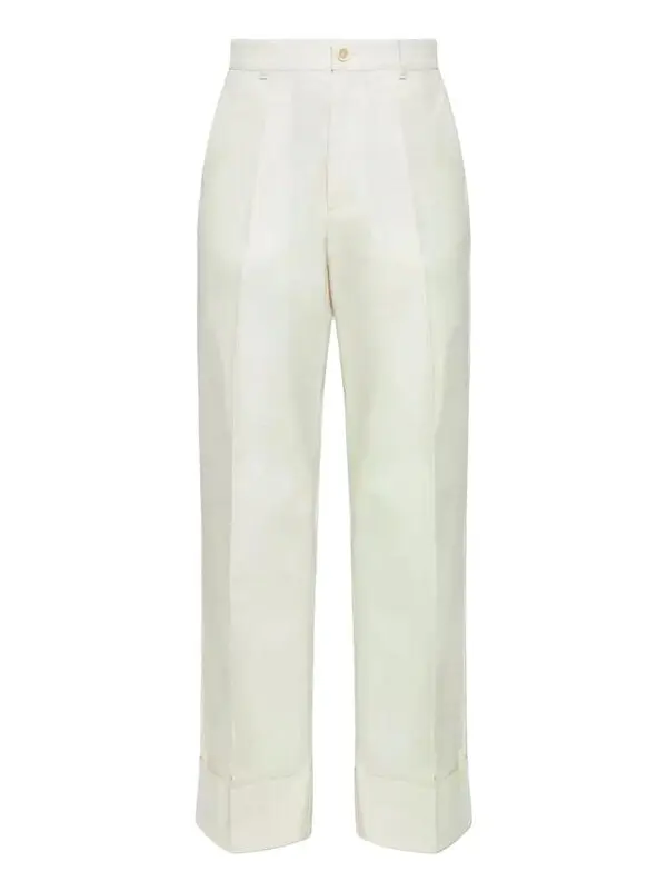 Bally Cuffed Trousers - Neutrals