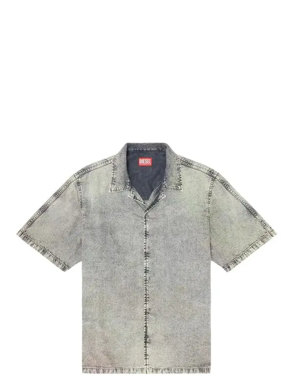 DIESEL D-nabil S8 Denim Shirt - Grey