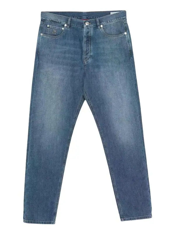 Brunello Cucinelli Straight-leg Jeans - Blue