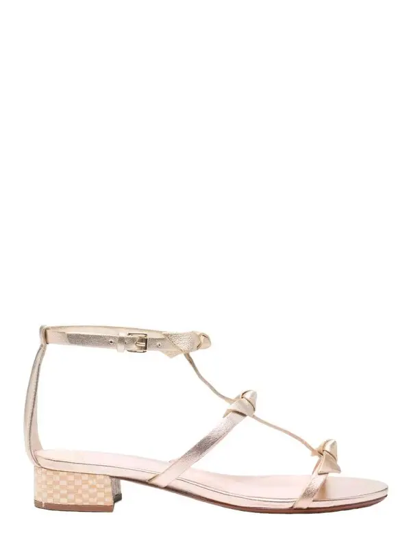 ALEXANDRE BIRMAN Lolita Knot-detail Sandals - Gold