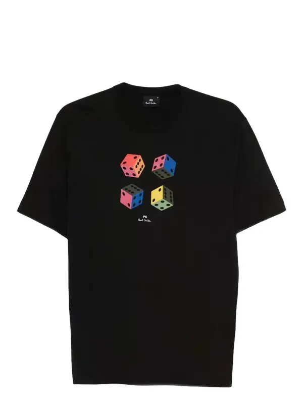 Paul Smith Dice-print T-shirt - Black