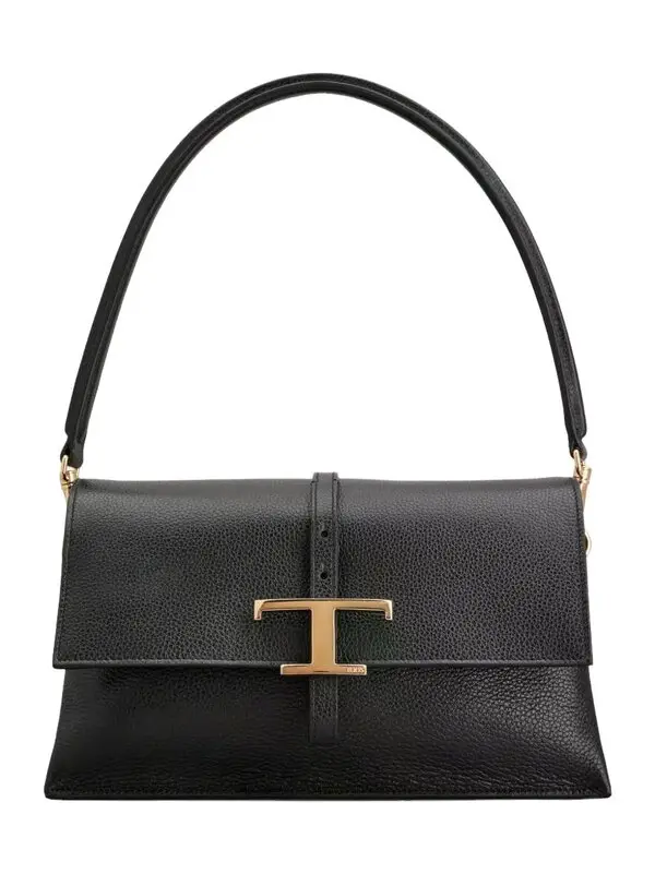 TOD'S T-logo Shoulder Bag - Black