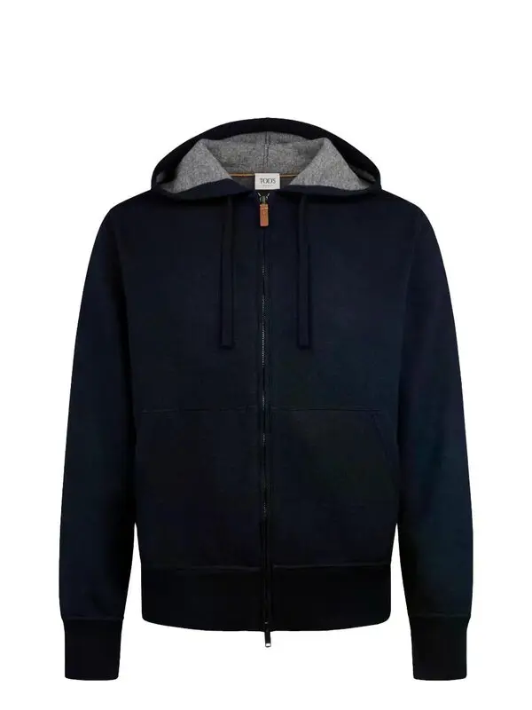 TOD'S Zip-fastening Hoodie - Blue