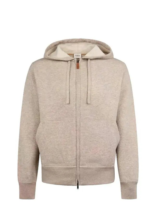 TOD'S Zip-fastening Hoodie - Neutrals