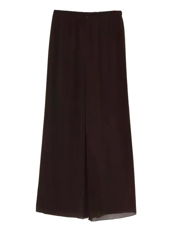 Marina Rinaldi Georgette Palazzo Pants - Brown