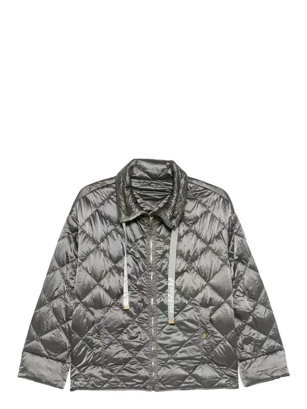 Max Mara Boxy-fit Quilted Jacket - Grey