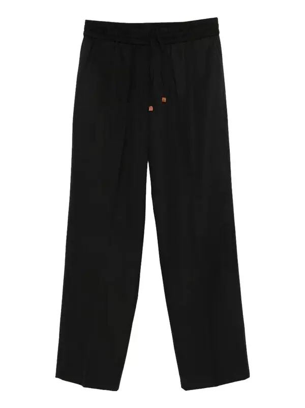 Drole De Monsieur Drawstring Trousers - Black