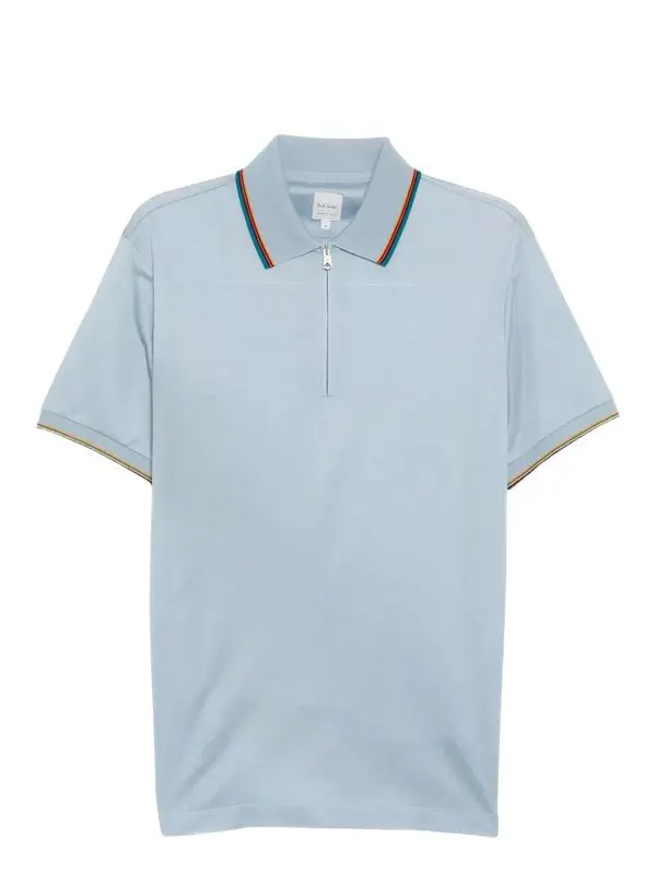 Paul Smith Striped Polo Shirt - Blue
