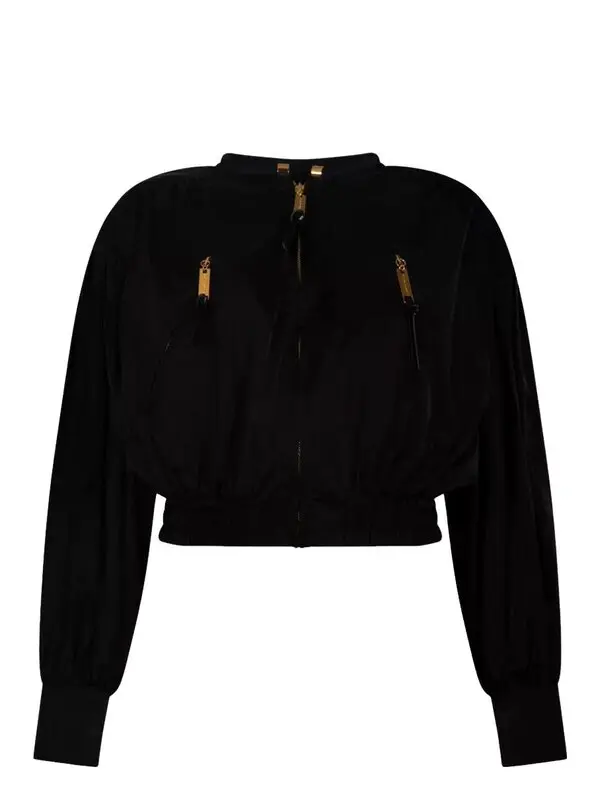 Elisabetta Franchi Zip-fastening Bomber Jacket - Black