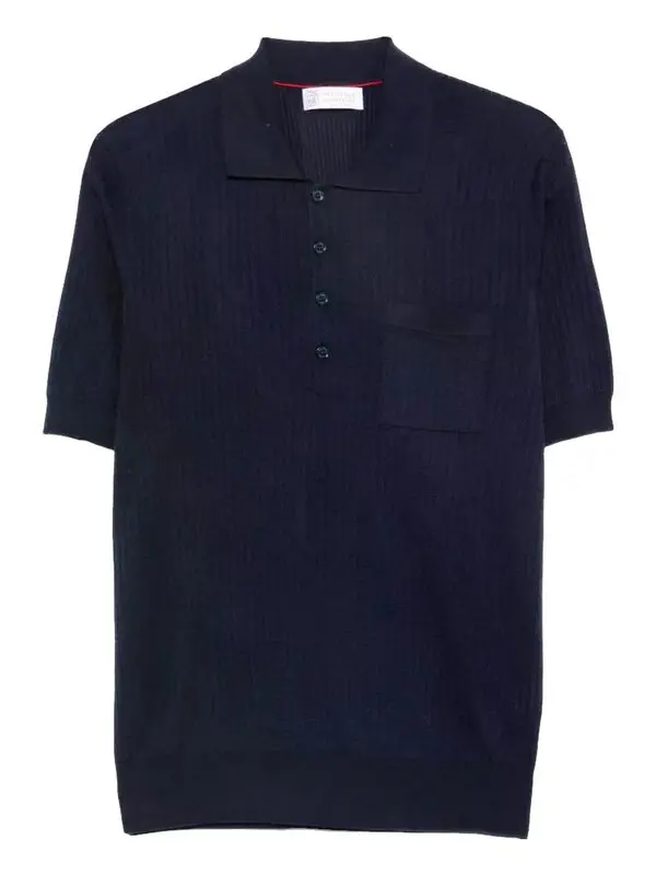 Brunello Cucinelli Pocket Polo Shirt - Blue