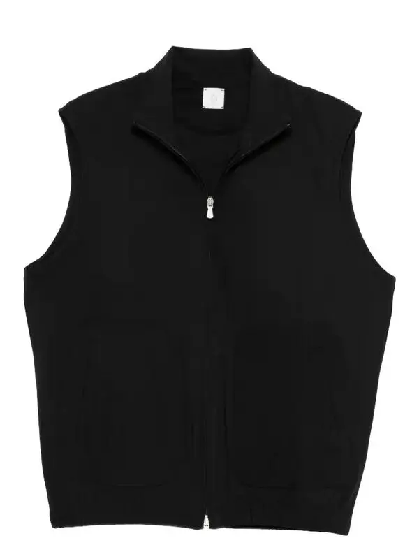 Eleventy Zipped Gilet - Black