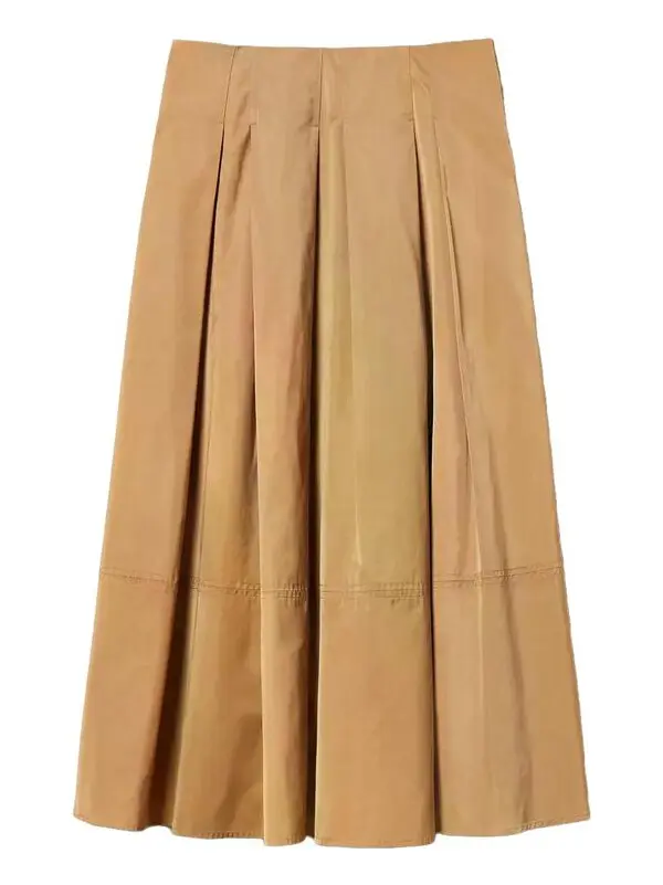 TWINSET Midi Pleated Skirt - Neutrals
