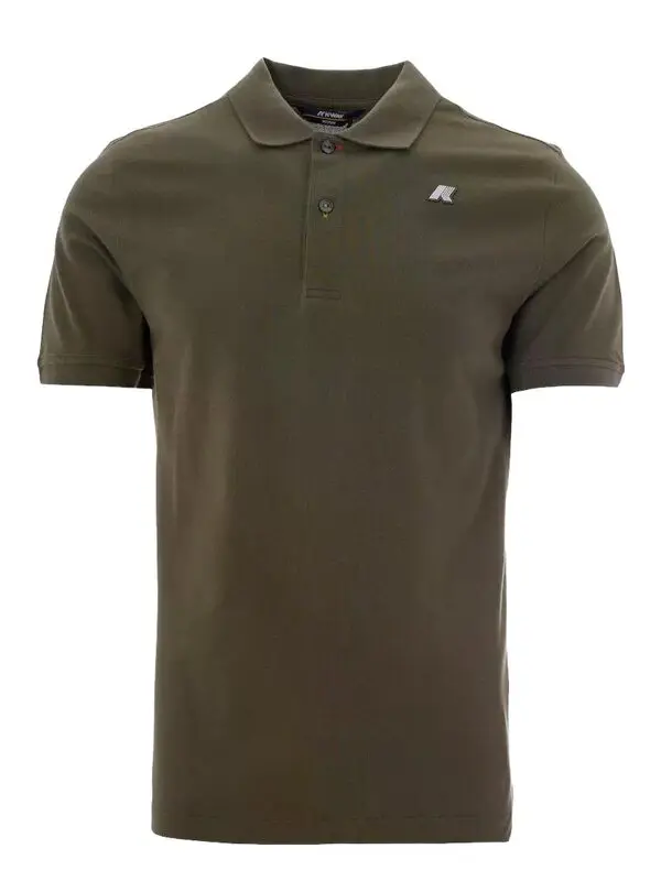 K-WAY Logo-patch Polo Shirt - Green