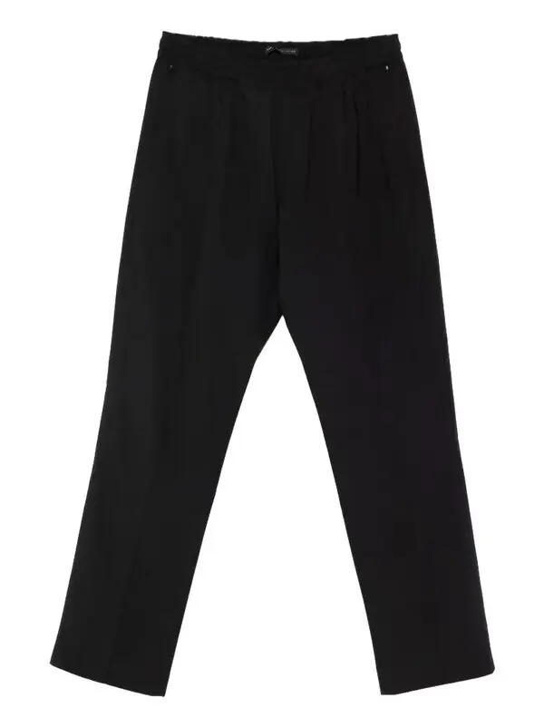 LOW BRAND Tokyo Elastic-waist Trousers - Black