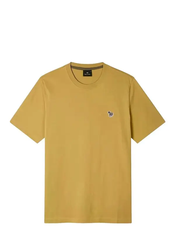 MPS Zebra-detail Regular-fit T-shirt - Yellow