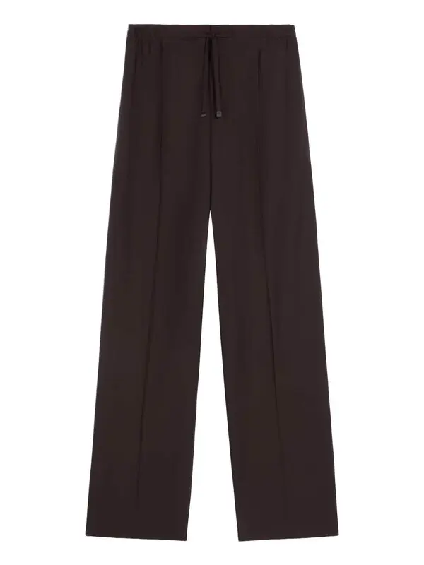 TOD'S Wool Pants With Drawstring - Brown