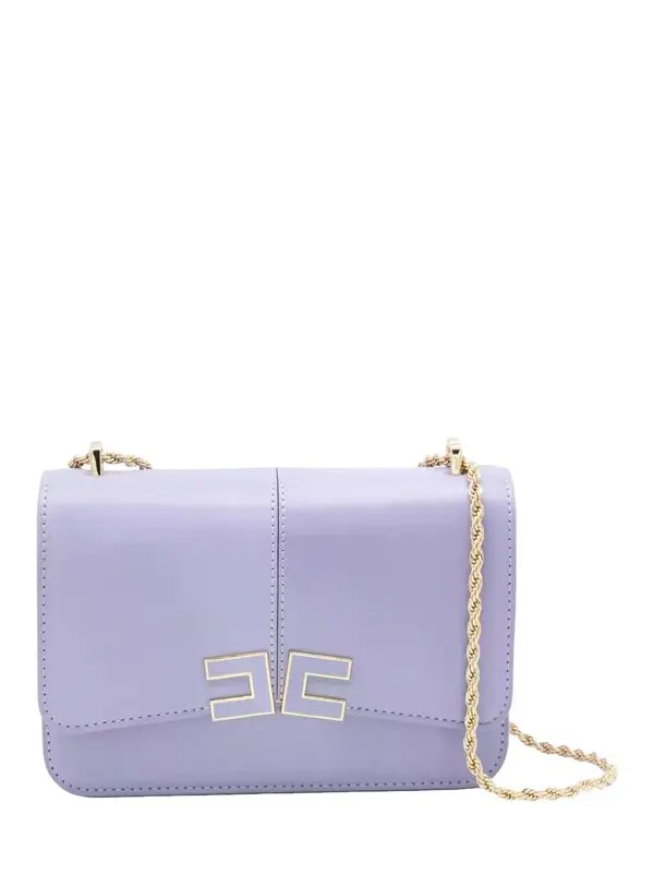 Elisabetta Franchi Logo Detail Shoulder Bag - Purple