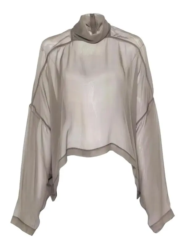 Rick Owens Funnel-neck Top - Grey