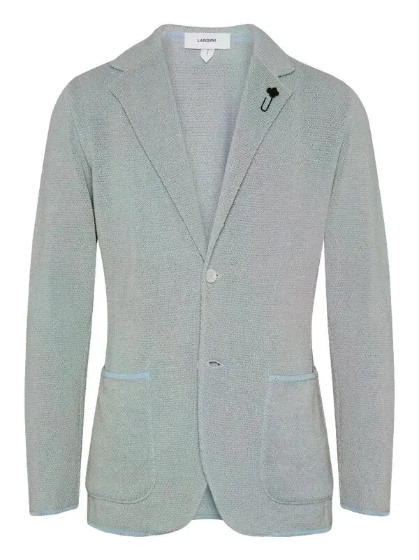 LARDINI Piped Blazer - Blue