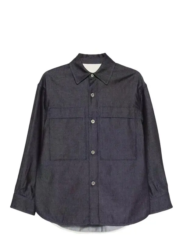 JIL SANDER Button Flap-pocket Shirt - Blue