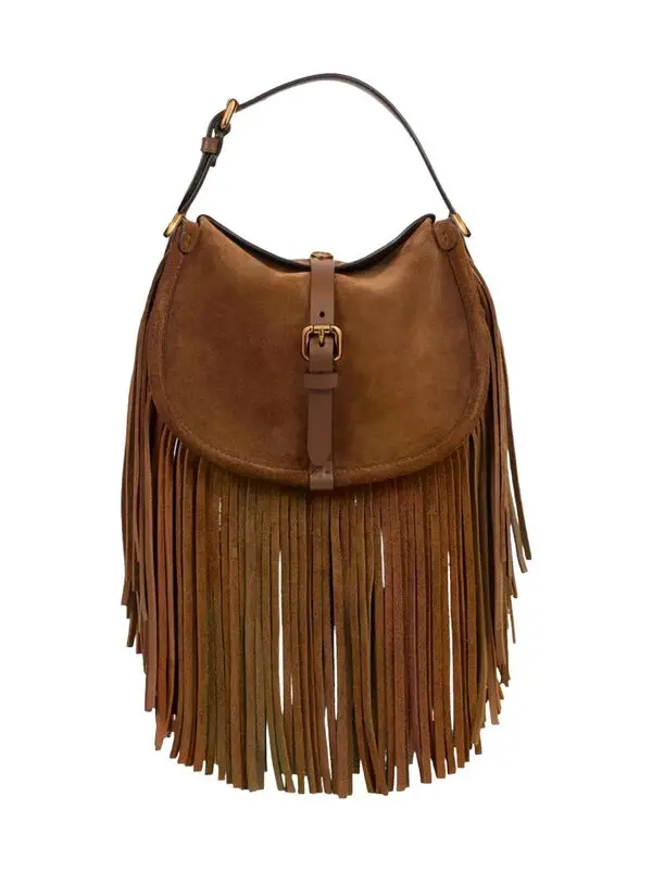Etro Shoulder Bag With Fringe - Brown
