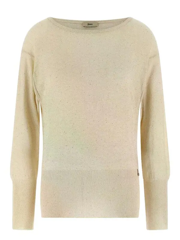 Herno Sequin Appliqué Sweater - Neutrals