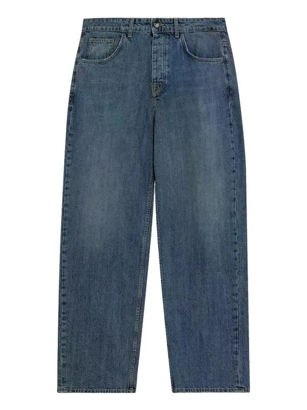 BARROW Patch-pocket Straight Leg Jeans - Blue