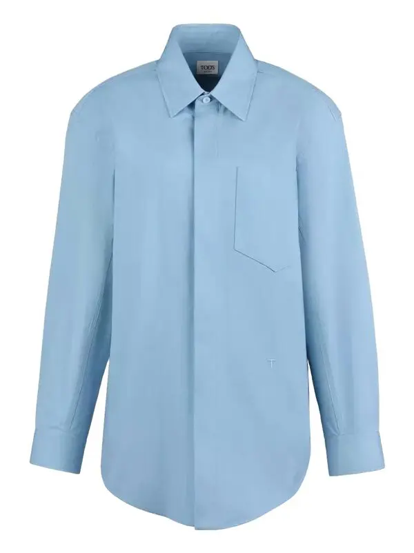 TOD'S Patch-pocket Shirt - Blue