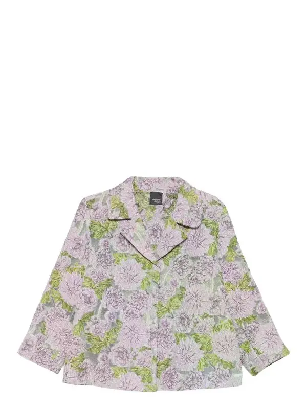 Marina Rinaldi Floral Print Jacket - Purple