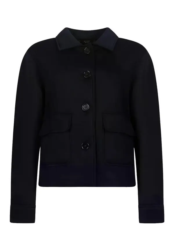 Max Mara Collared Pocket Jacket - Blue