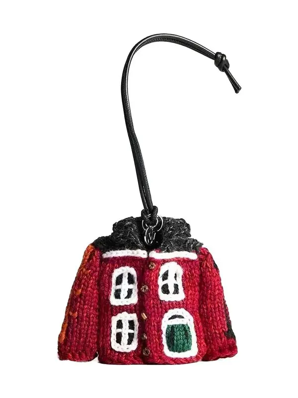 JW Anderson Knitted House Charm - Red