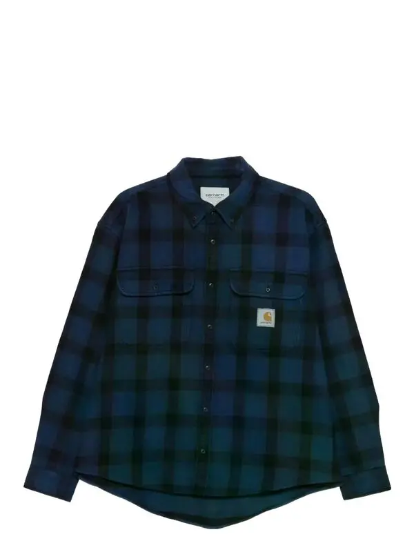 Carhartt Work In Progress Check Flap-pocket Shirt - Blue