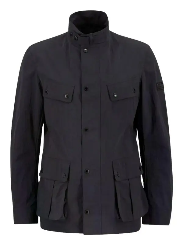 BARBOUR INTERNATIONAL Buttoned Chest-pocket Coat - Black