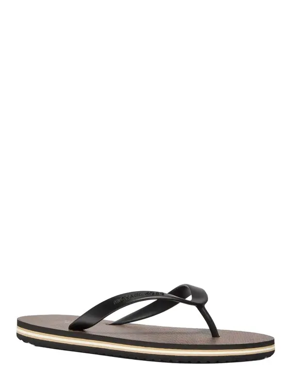 Michael Kors Travis Logo Flip-flops - Brown