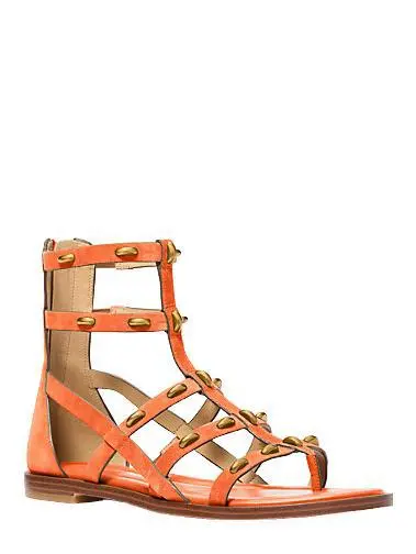 Michael Kors Noa Studded Gladiator Sandal - Orange