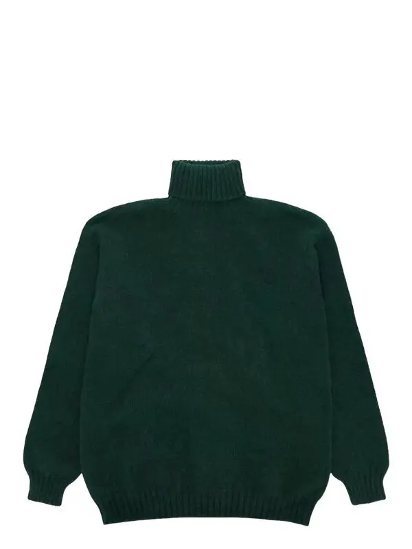 FORTELA Shetland Turtleneck Sweater - Green