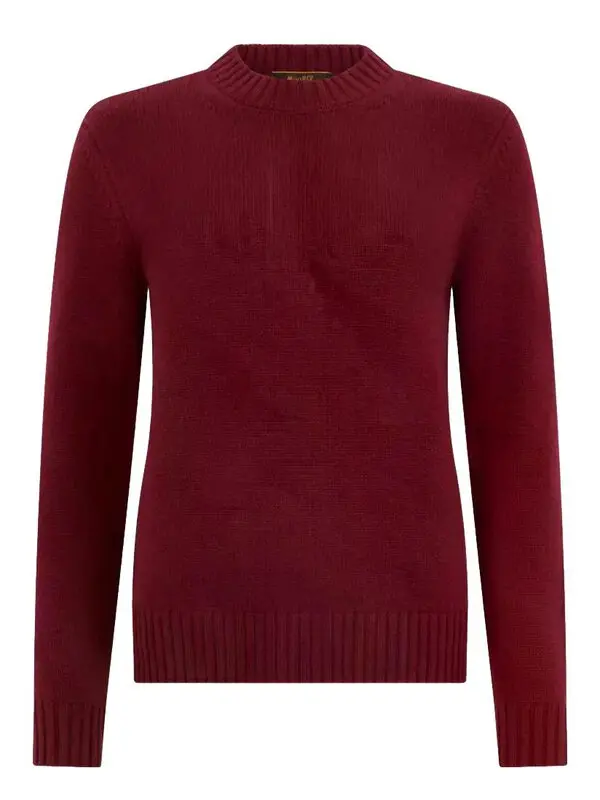 MOORER Crew-neck Sweater - Red