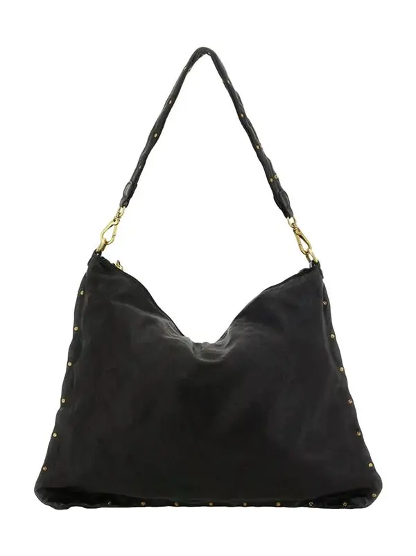 CAMPOMAGGI Studded Shoulder Bag - Black