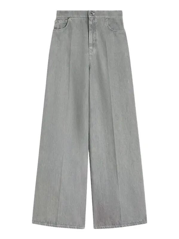 Max Mara Natale Wide Leg Jeans - Grey