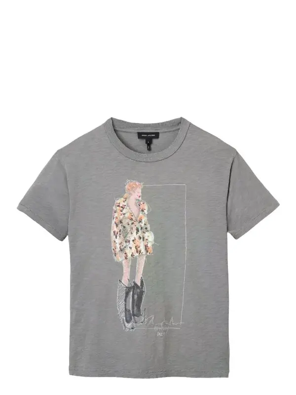 Marc Jacobs Round-neck Short-sleeve T-shirt - Grey