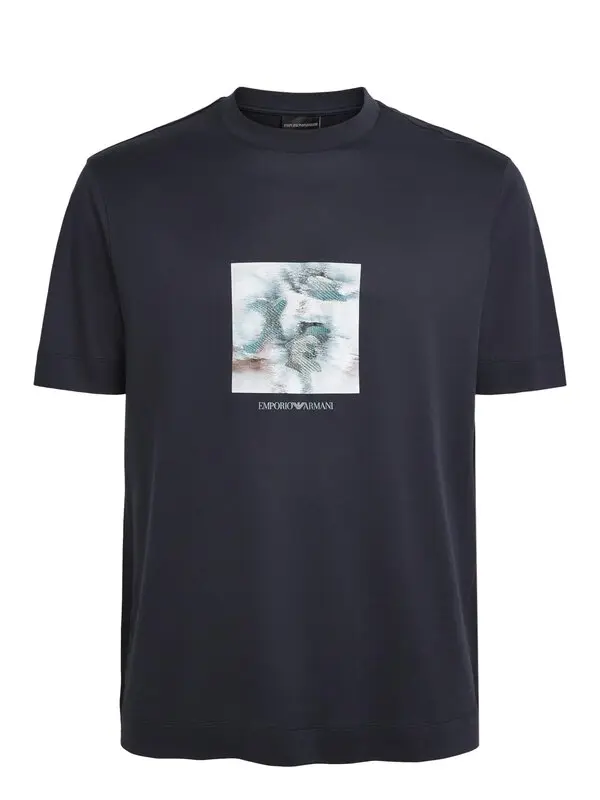 Emporio Armani Printed T-shirt - Blue