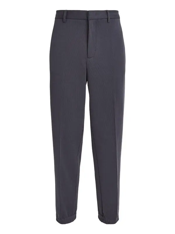 Emporio Armani Technical Stripe Trousers - Grey