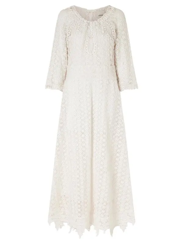 Isabel Marant Hydra Cotton-guipure Lace Maxi Dress - White
